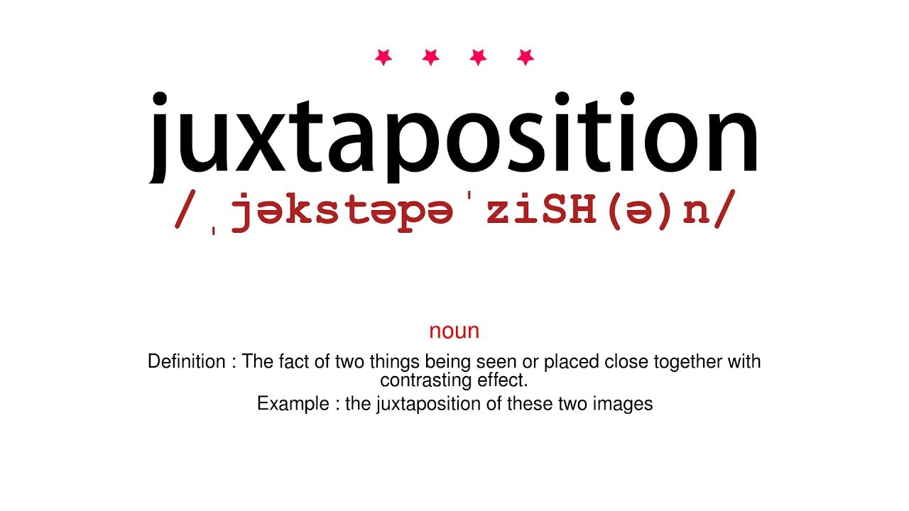 How to pronounce juxtaposition - Vocab Today - YouTube