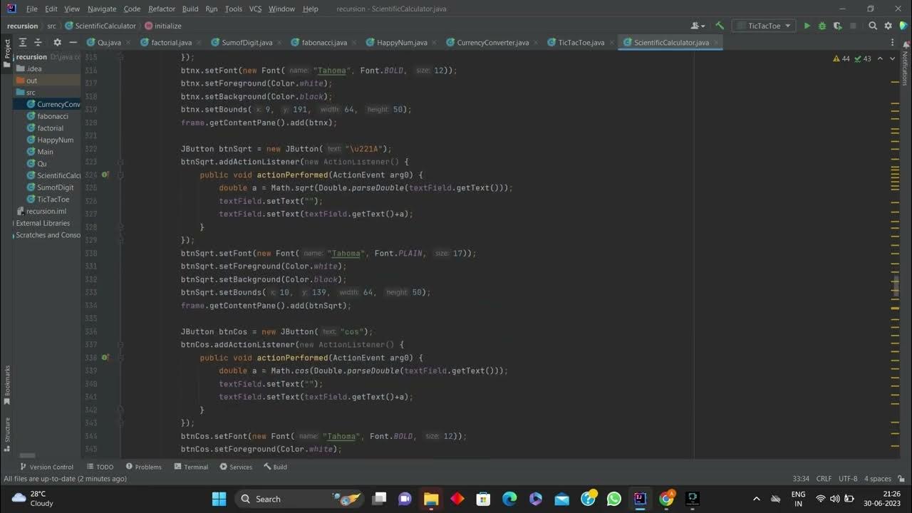 Task-3 :- Scientific Calculator || @LetsGrowMore || Java Developer Internship - YouTube