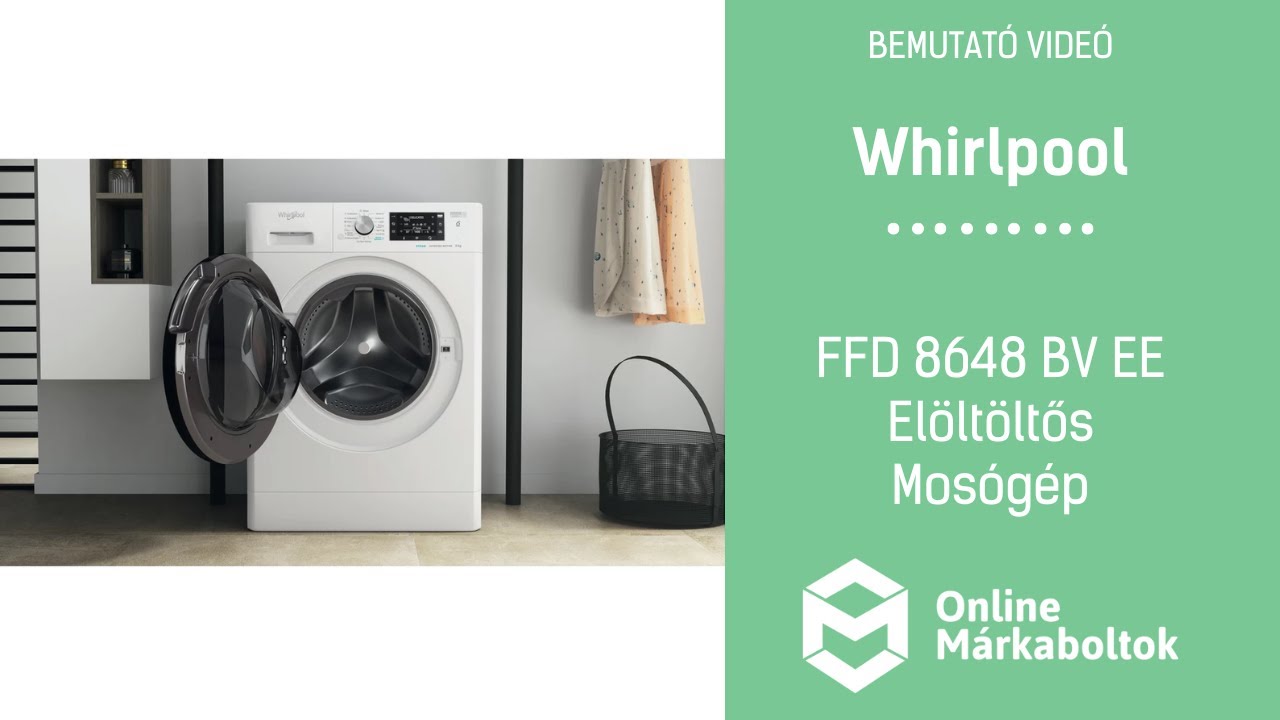 Whirlpool FFD 8648 BV EE | Elöltöltős mosógép bemutató videó - YouTube