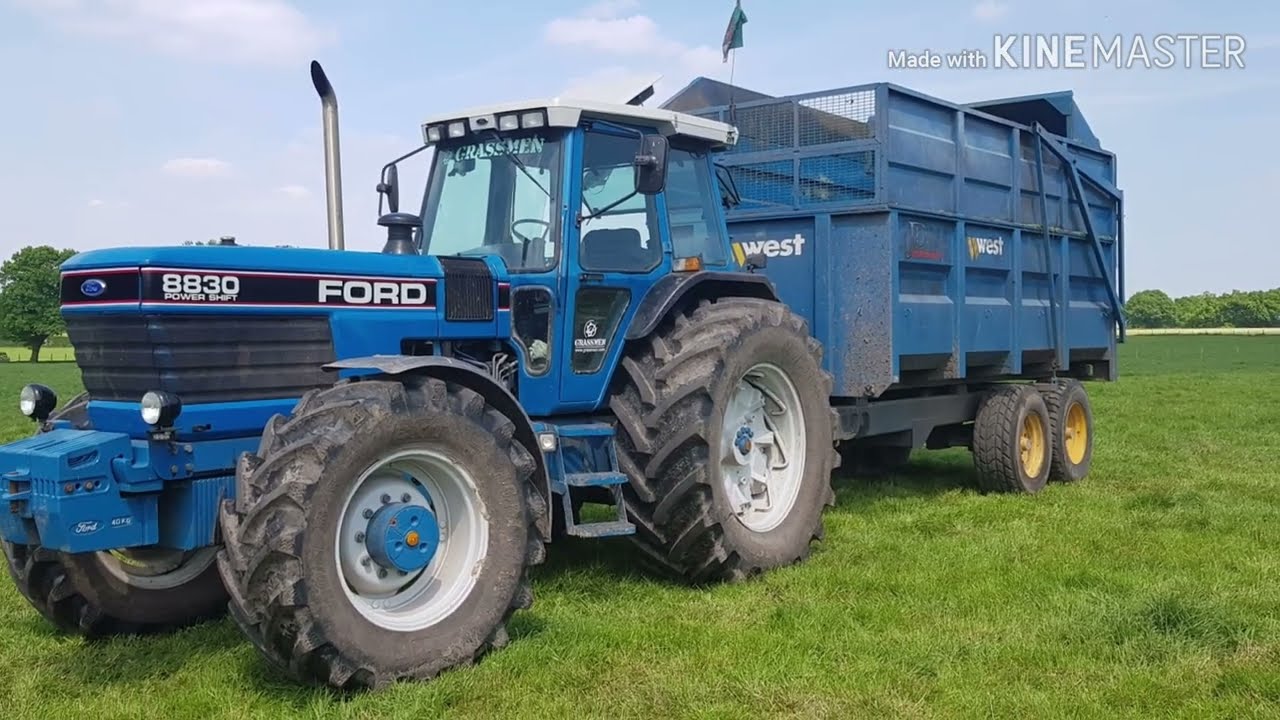 FORD 8830 POWERSHIFT WORKING 2018 - YouTube