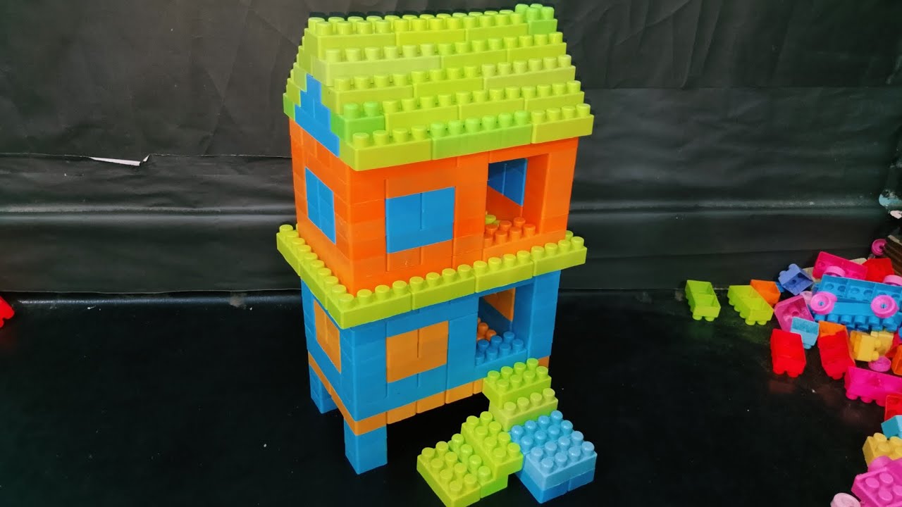 Satisfying DIy Lego Big House 4/ASMR Building Blocks/lego building # ...