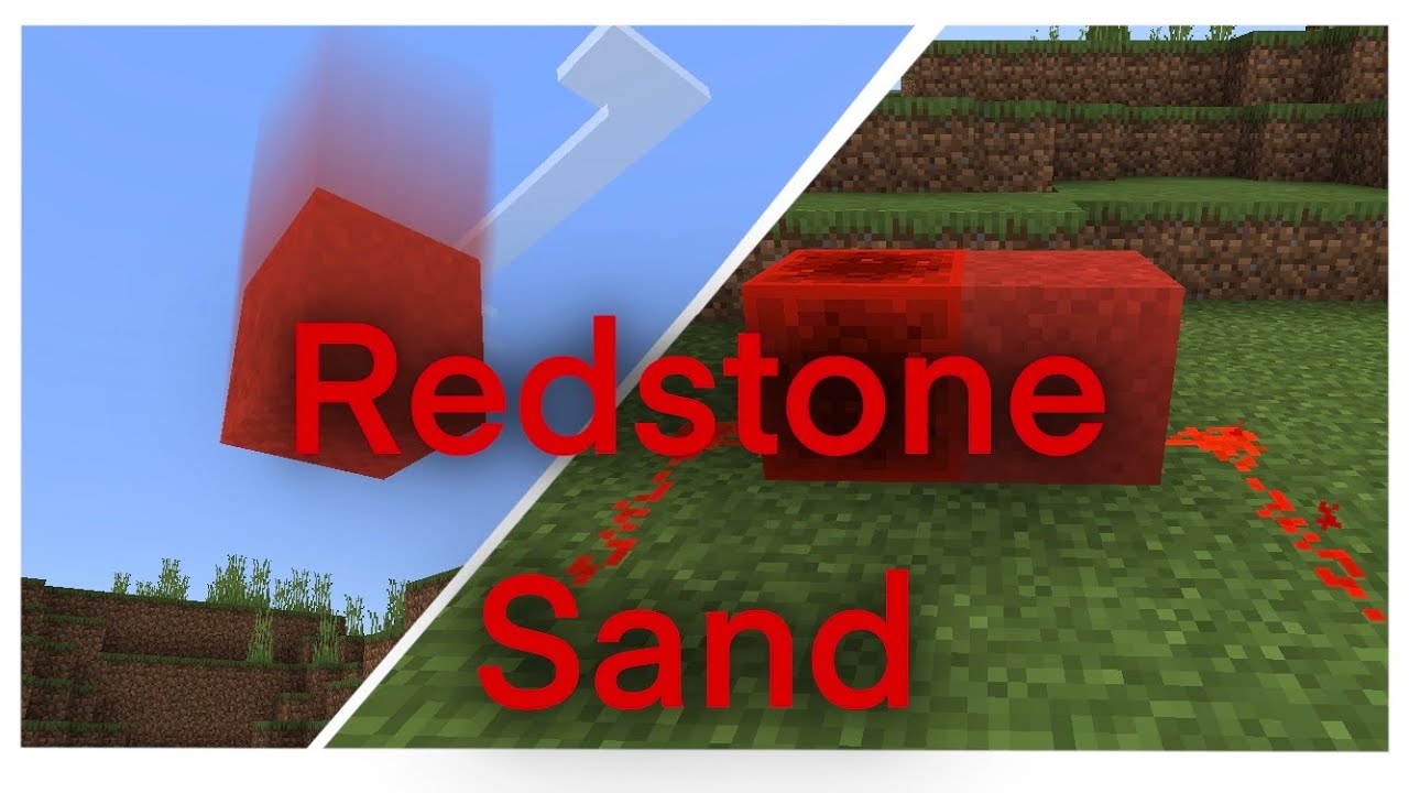 Redstone Sand (My suggestion to Mojang) @minecraft - YouTube