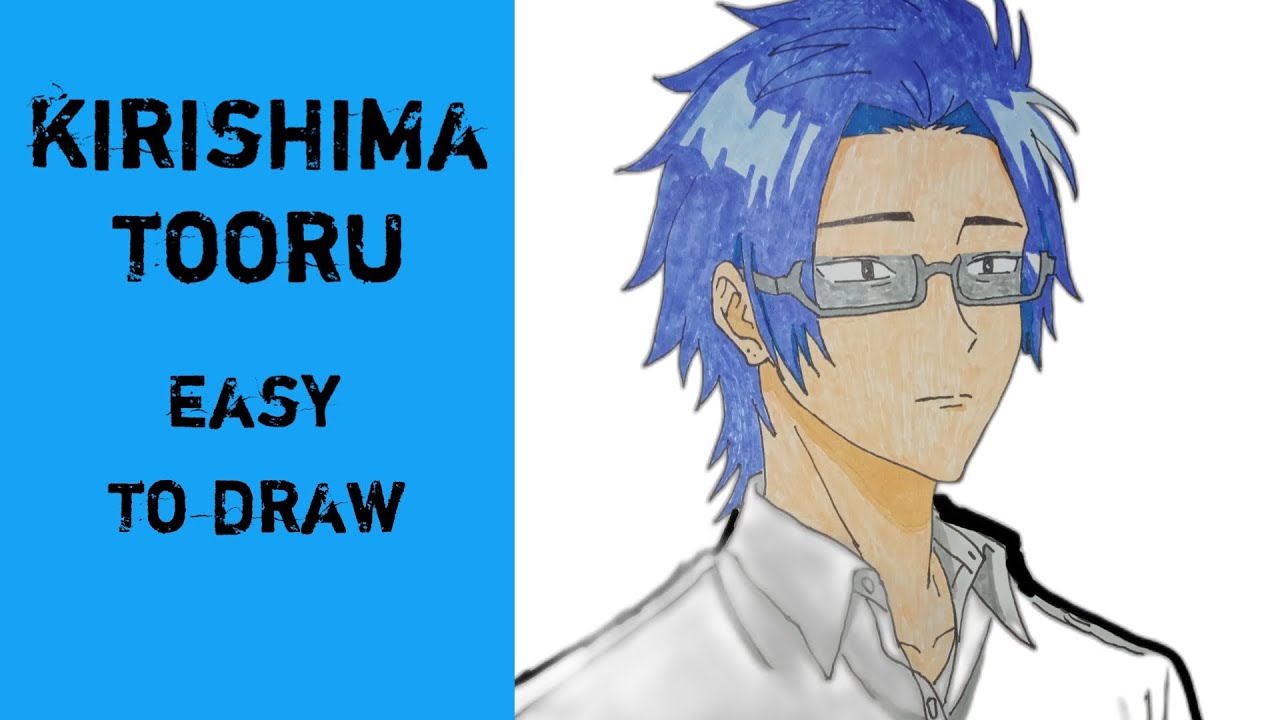 kirishima tooru Kumichou Musume to Sewagakari easy draw, how to draw ...