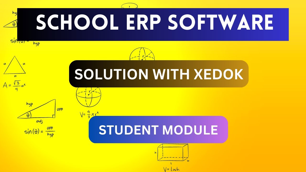 School Management /ERP Software - Student Module Part -4 | XEDOK ...