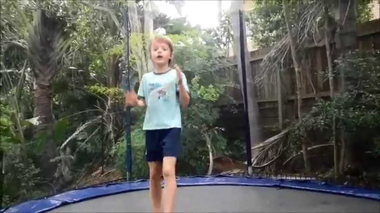 Trampoline Tutorials: How to do a Knee Front Flip - YouTube