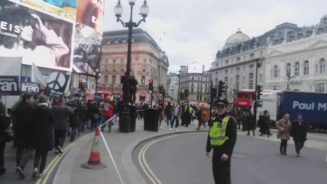 Julian Assange Stop the War protest 2 - YouTube