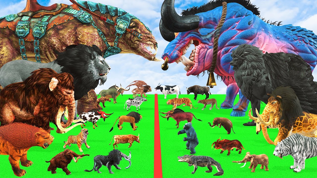 Prehistoric Mammals vs Modern Animals vs Elephant vs Woolly Mammoth vs ...