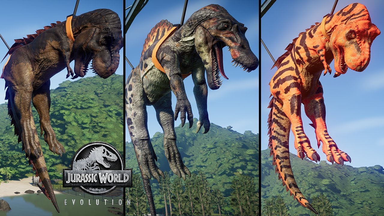 Monster Tyrannosaurus Rex vs Magma Spinosaurus Dinosaurs Eating Human ...