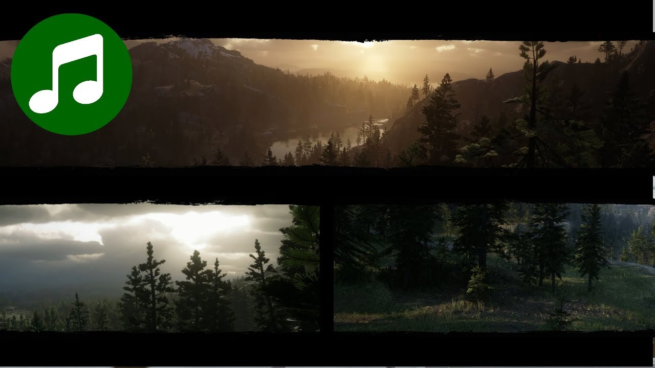RED DEAD REDEMPTION 2 Ambient Music & Ambience 🎵 MOUNTAIN Title Screens ...