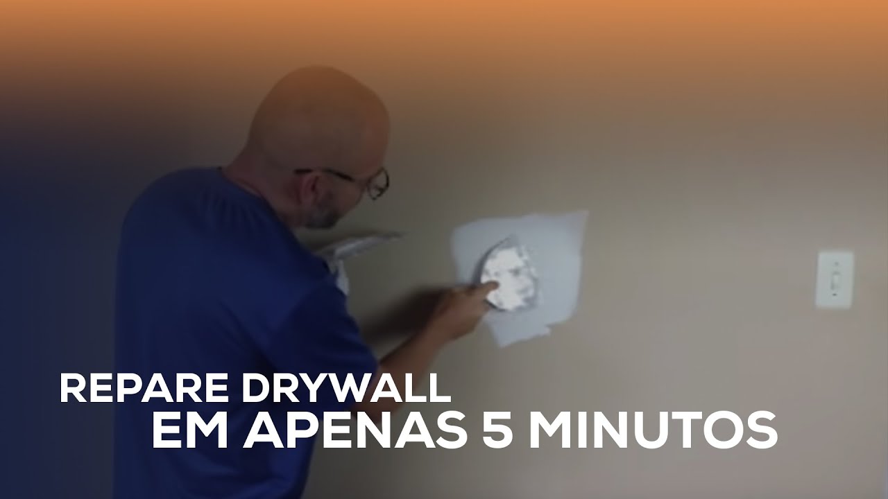 Repare drywall em 5 minutos - YouTube