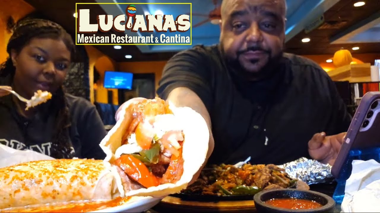 Sizzling Chicken and Steak Fajitas at Luciana Mexican Restaurant - YouTube
