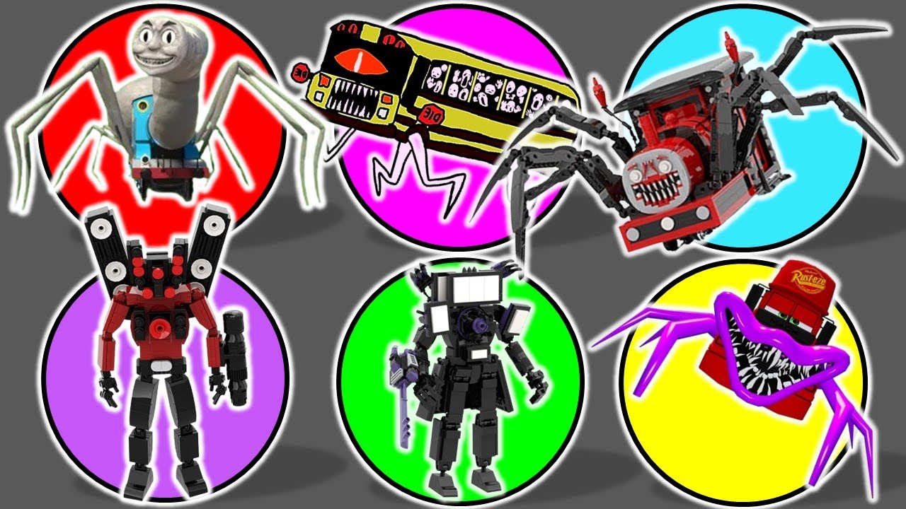 KUMPULAN MONSTER !! Pikachu Train, BeholderAmong US Spider, Shin Sonic ...