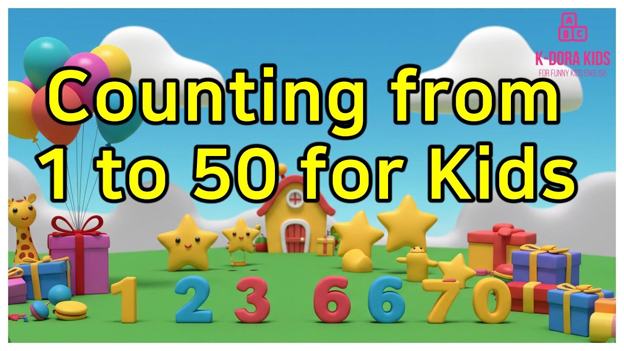 Counting from 1 to 50 for Kids | Fun and Interactive Number Learning ...