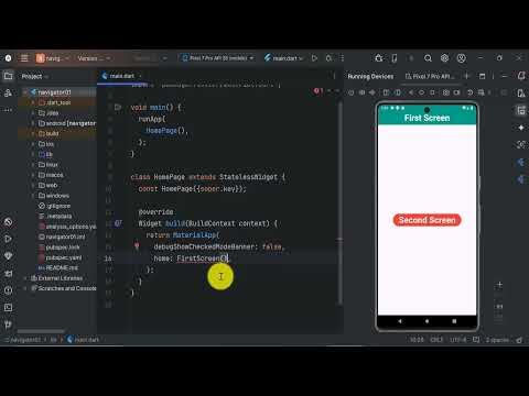 Flutter| How to use Navigator | Push() and Pop() - YouTube