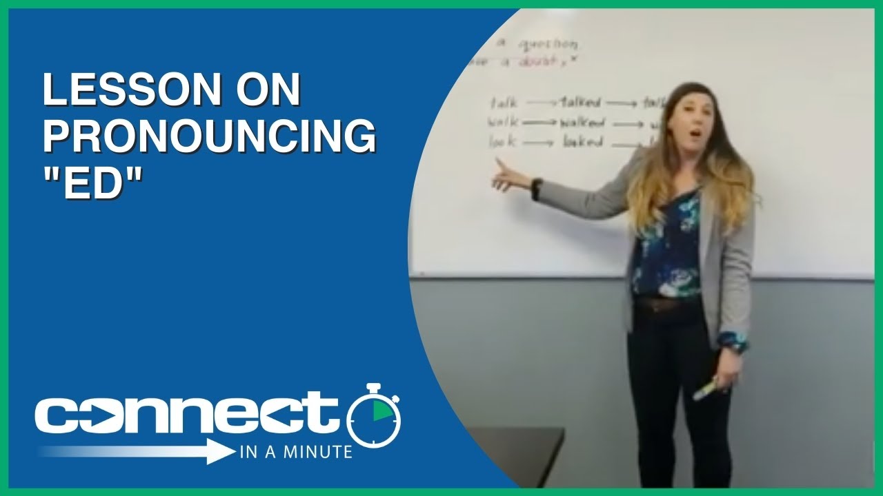 Teacher Renee gives a quick lesson on -ed pronunciation - YouTube