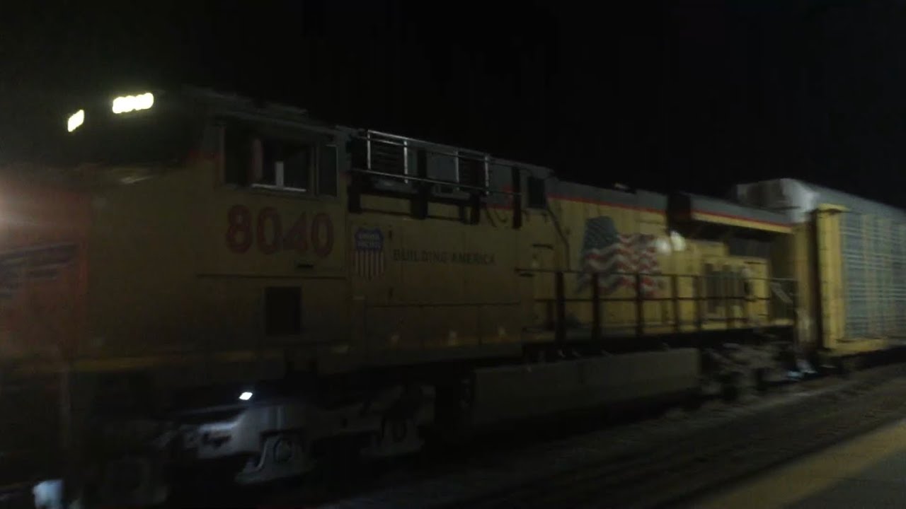NS autorack meets the Capital Limited at Elkhart, In on 07:04:21 - YouTube