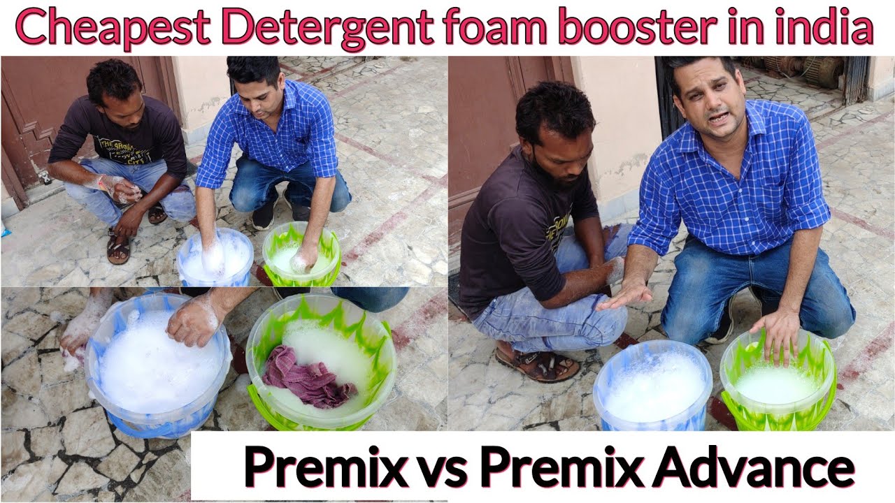 Detergent premix vs premix advance quality testing | Cheapest foam ...