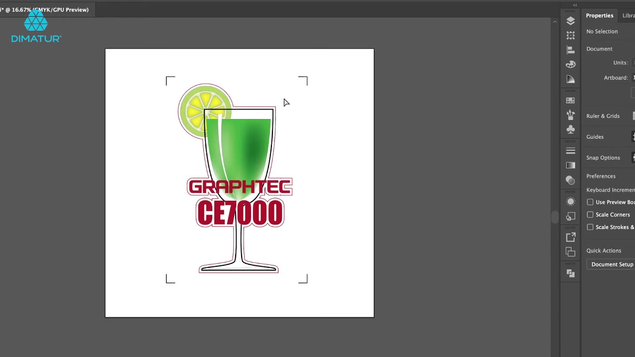 Dimatur – Graphtec CE7000 Series - Creating Registration Marks - YouTube