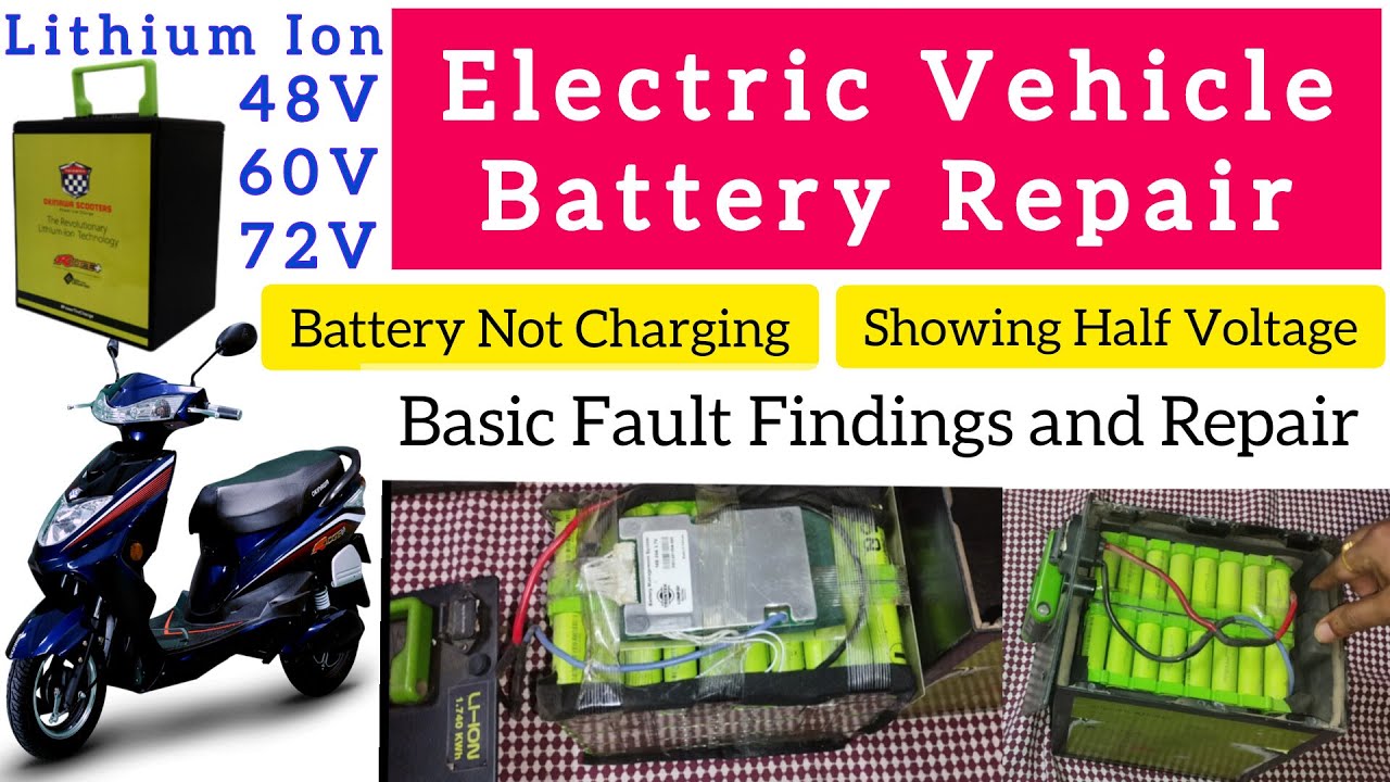 Electric Vehicle Battery Repair || Battery not charging || How to ...