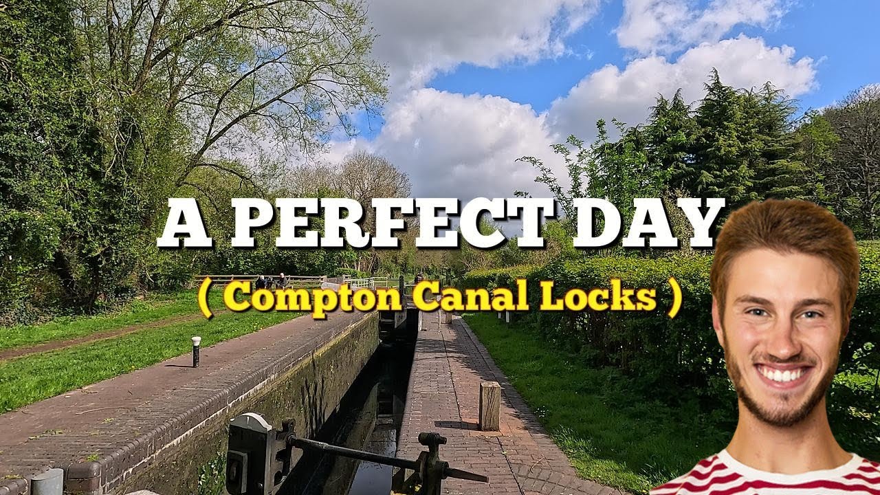 Experience The Perfect Day - Compton Canal Locks #drone #dji - YouTube