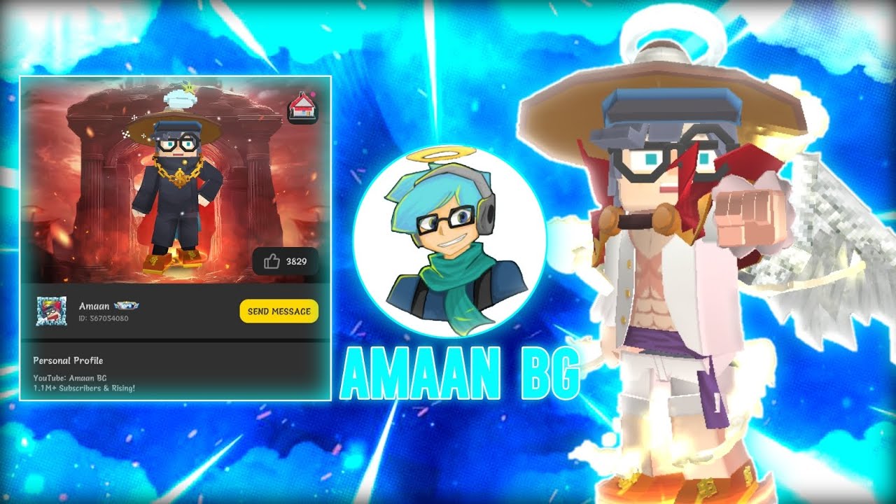 I Became Amaan BG 🤯!!! G-Cubes Giveaway 🎉| Blockman Go BedWars - YouTube