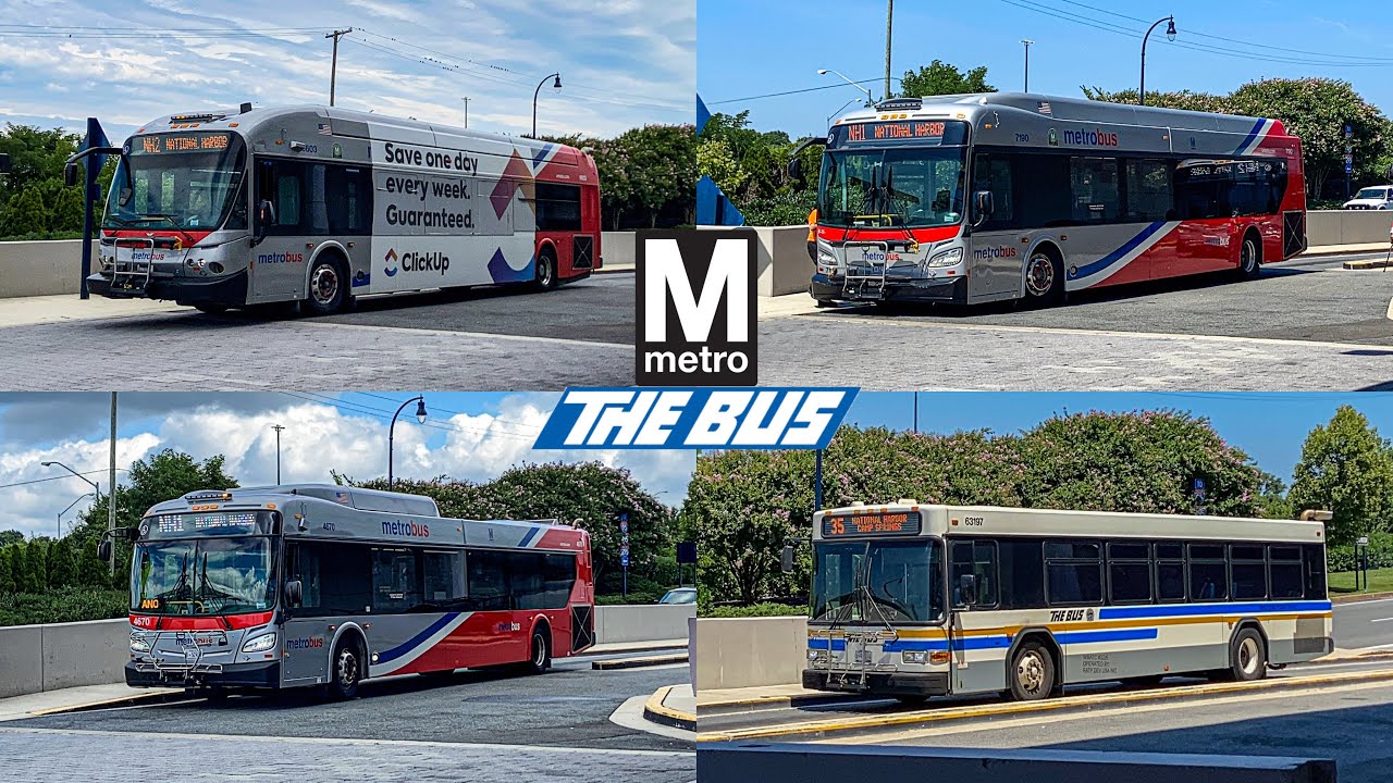 WMATA and Prince George's County TheBus Compilation in National Harbor ...