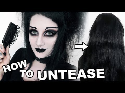 How to Untease Backcombed Hair! | Black Friday - YouTube
