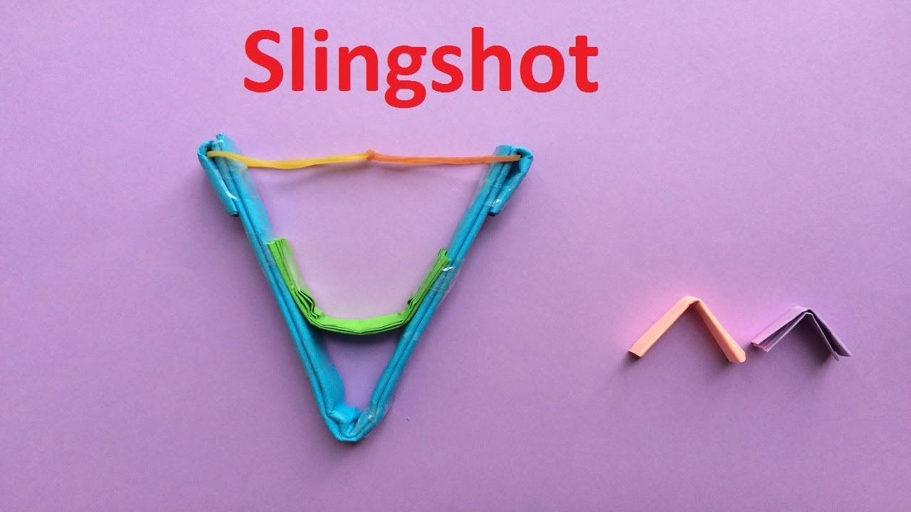 How to make a paper slingshot | How To Make a Simple Strong Paper ...