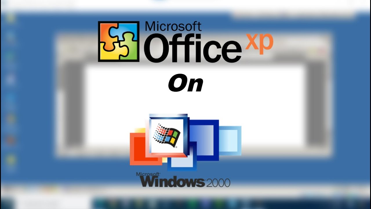 Installing & Updating Office XP on Windows 2000 - YouTube