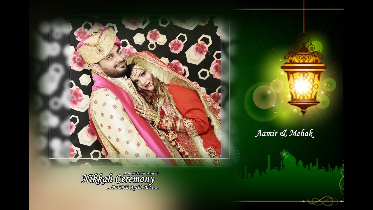 Nikkah Ceremony Teaser of Aamir + Mehak by Meera Movies - YouTube