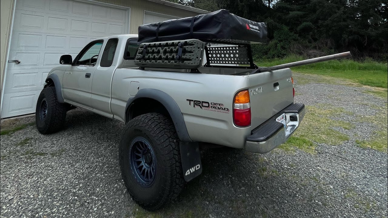 Fitting 35’s On My 1st Gen Tacoma - YouTube