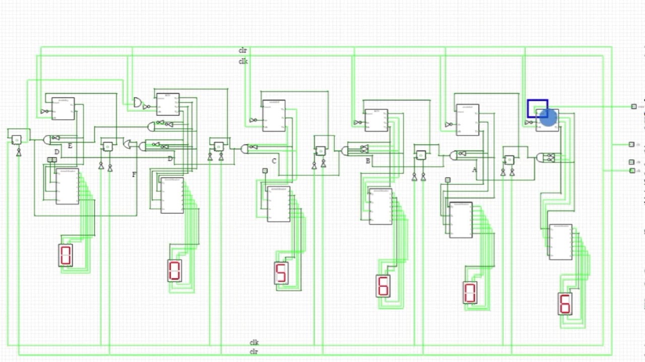 Proyecto Final - Reloj Digital en CircuitVerse - YouTube