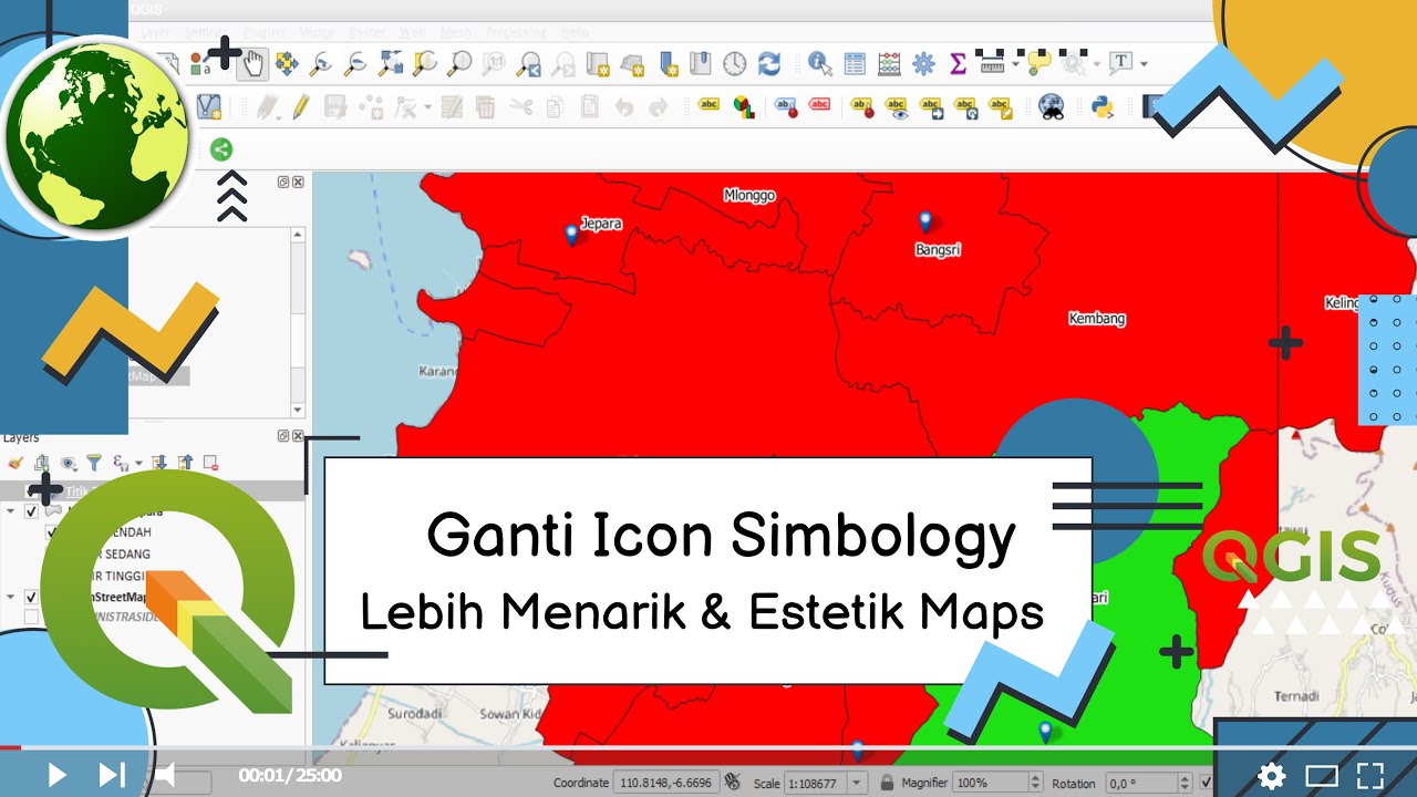 Teknik Symbology QGIS Merubah atau Menambahkan Simbol Titik Koordinat ...