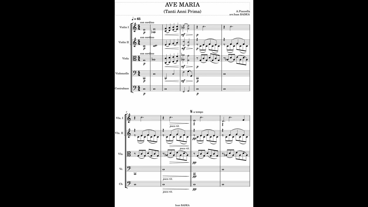 Astor Piazzolla - AVE MARIA (Tanti anni prima) - YouTube