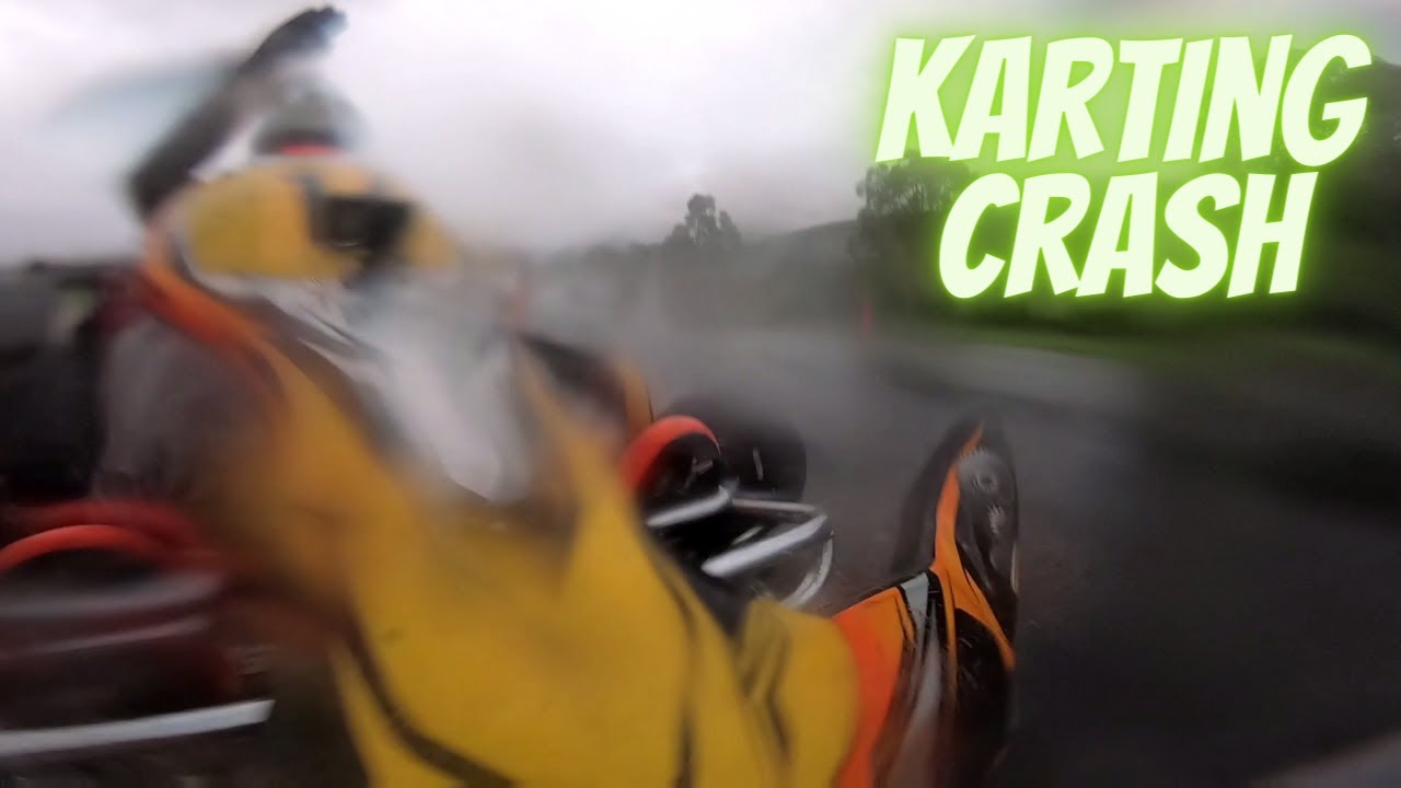 My first big kart crash! - YouTube