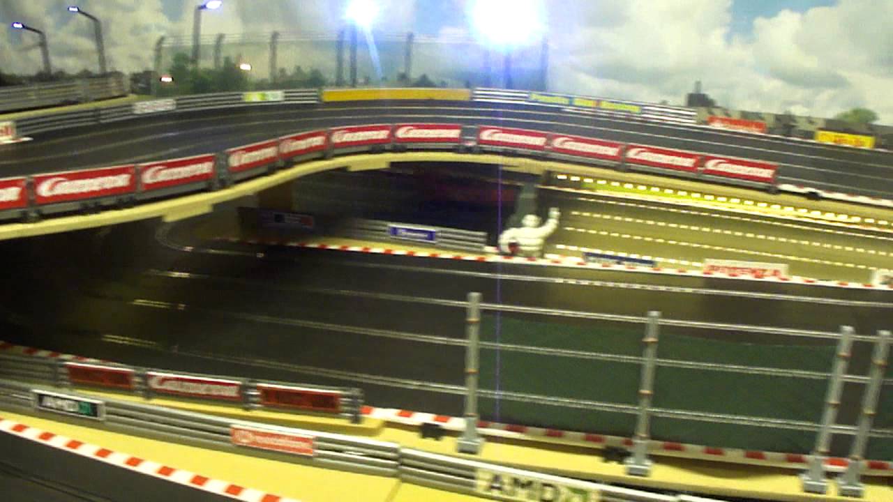 Scalextric, Slot Car Racing, Pink DeLorean, Alex driving - YouTube