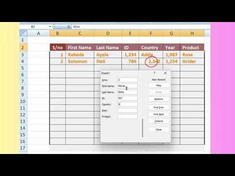 Excel Tip 3 Data Recording way አንተ ፕሮዳክሽን @anteproduction - YouTube