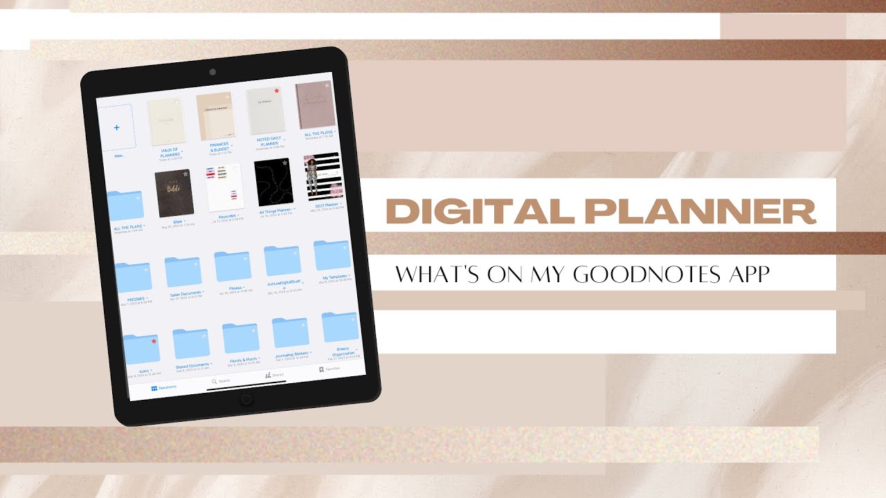 DIGITAL PLANNER VIDEO | WHATS ON MY GOODNOTES APP - YouTube