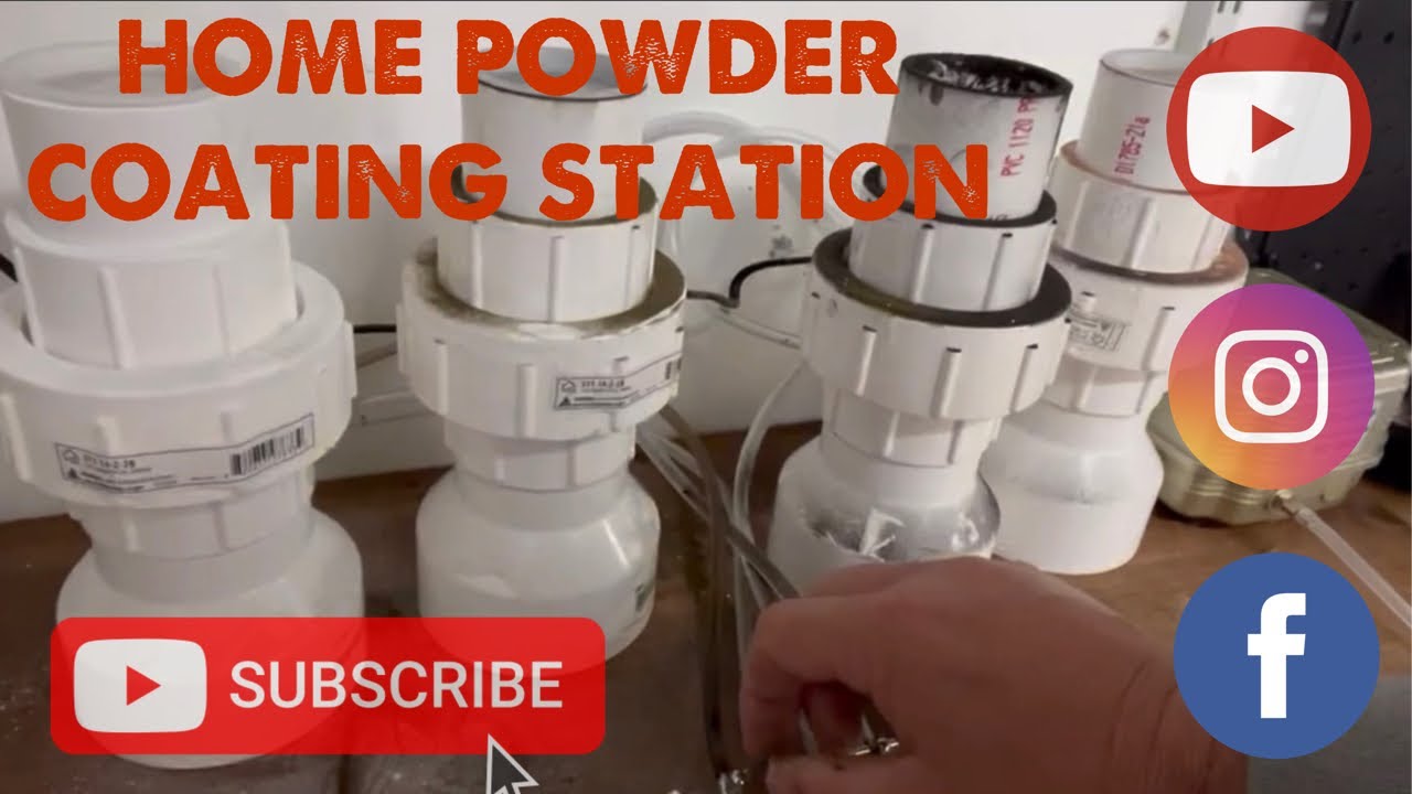 QUICK LOOK AT MY PERSONAL POWDER COATING SETUP FOR JIG MAKING - YouTube