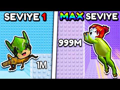 ROBLOX AMA HER ZIPLADIĞIMDA EVRİM GEÇİRİYORUM!