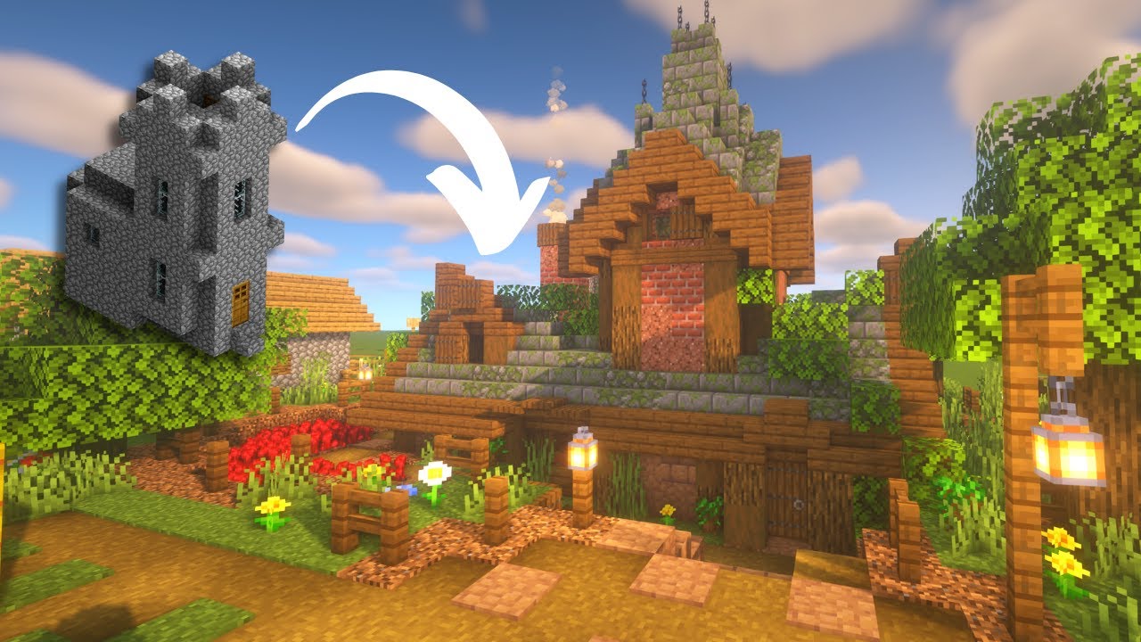 Building a Custom Minecraft Villager House! The Cleric - YouTube