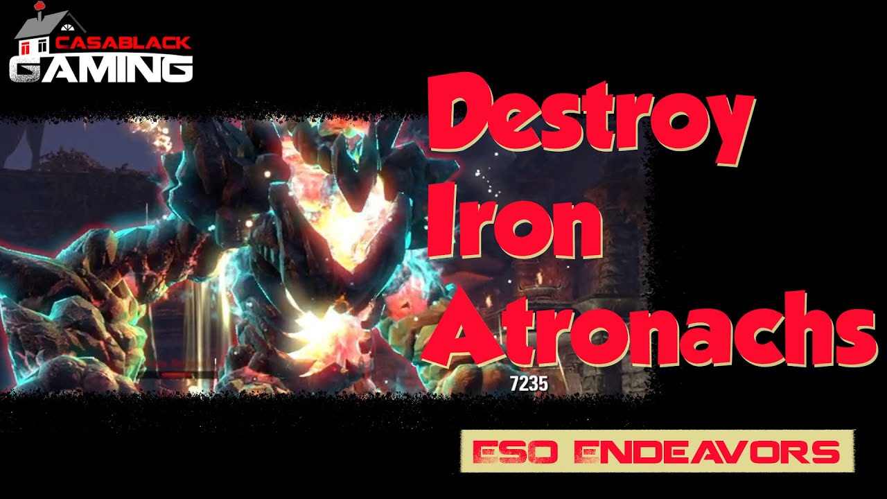 ESO Destroy Iron Atronach Endeavor Locations Quick Guide - YouTube