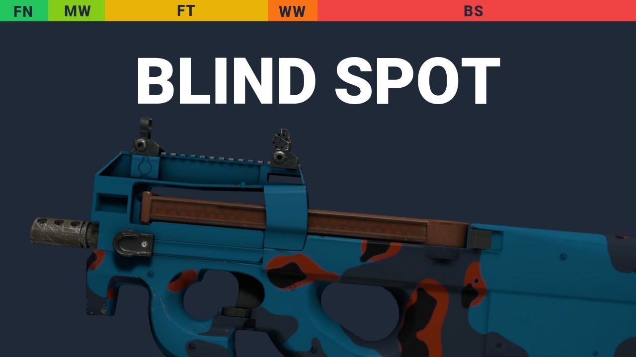 P90 Blind Spot - Skin Float And Wear Preview - YouTube