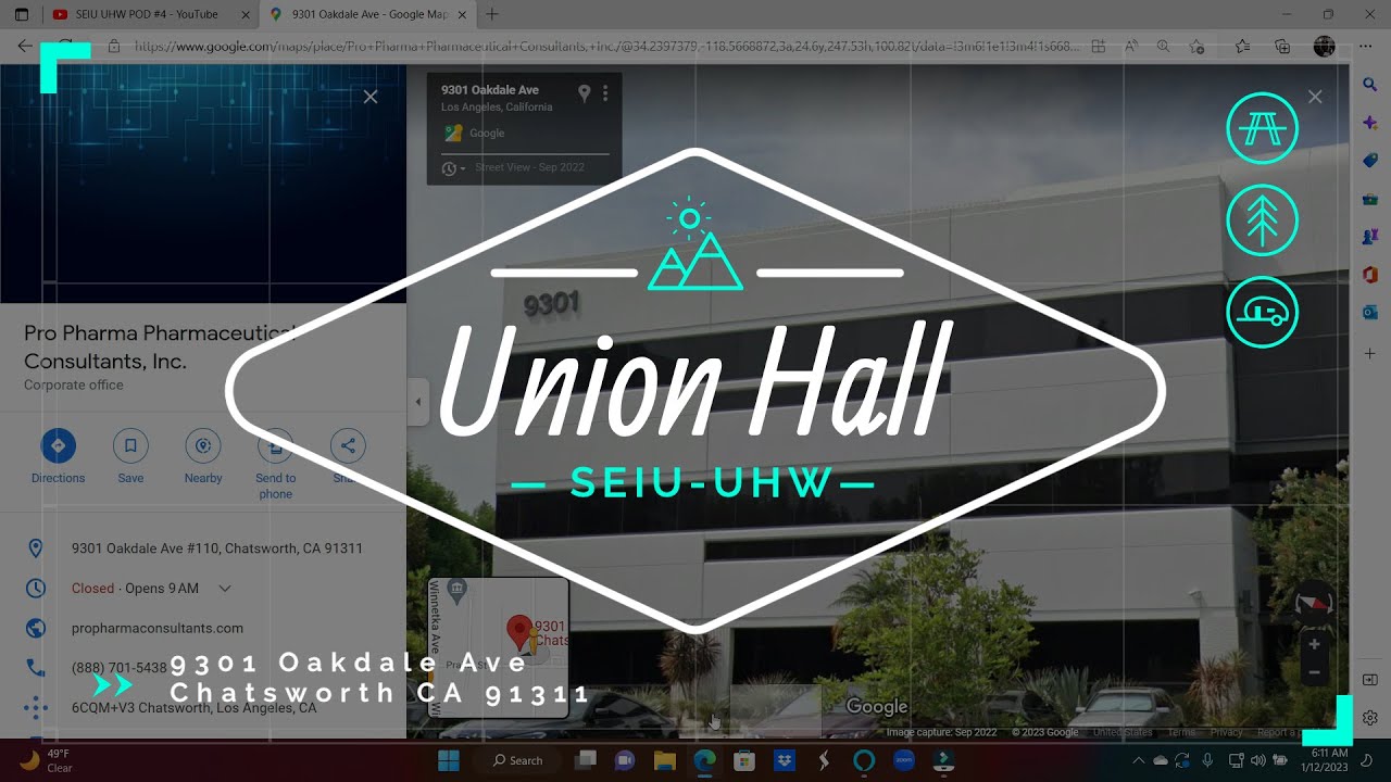 SEIU UHW Union Hall - YouTube