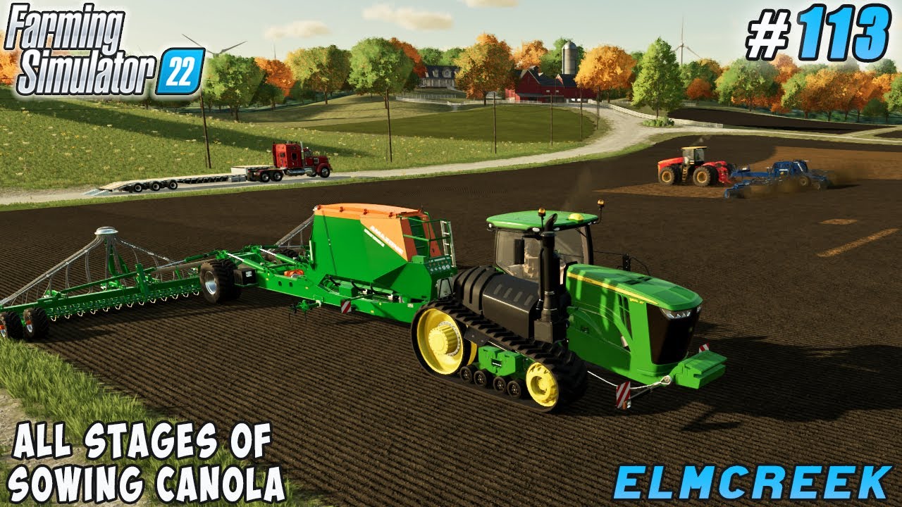 Making a big canola field, all stages of tillage | Elmcreek | Farming ...