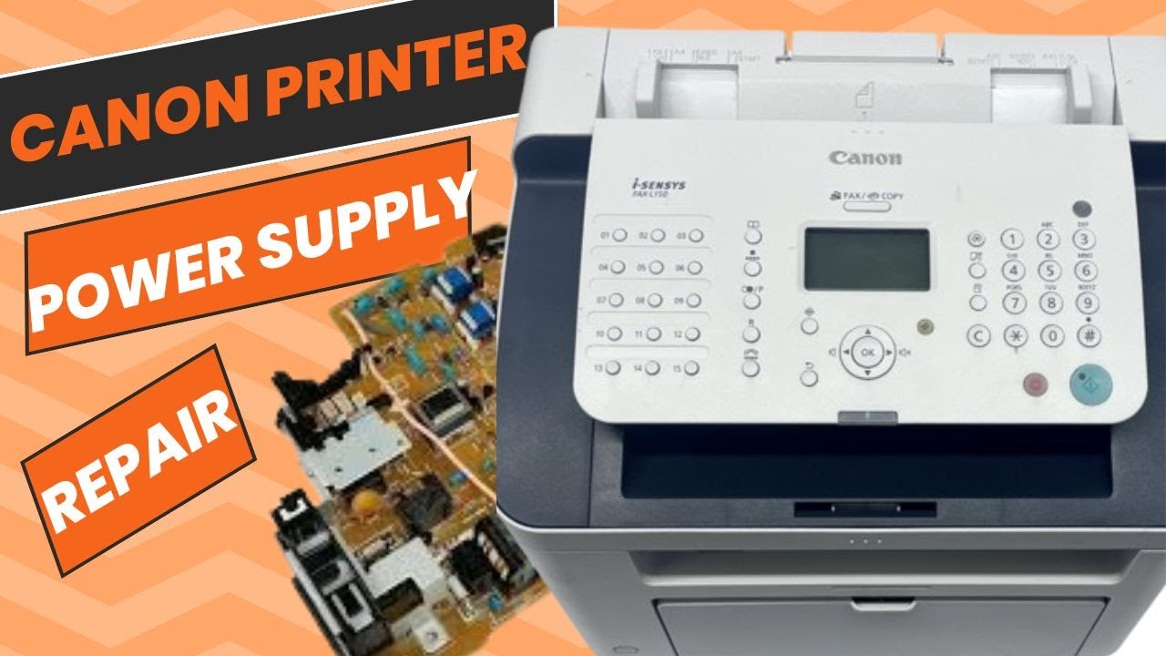 canon isensys printer power supply repair - YouTube