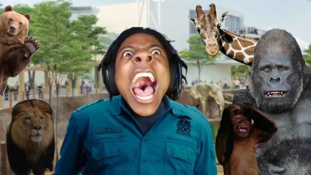 If IShowSpeed got a job as a zookeeper with talking animals - YouTube