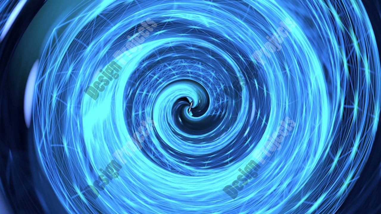 Blue hypnosis spiral loop - YouTube