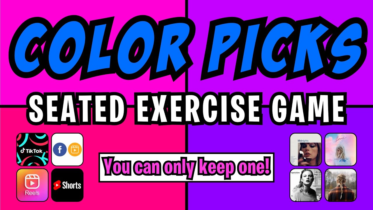 Color Picks SEATED Exercise Icebreaker | 28 Hardest Choices Ever ...