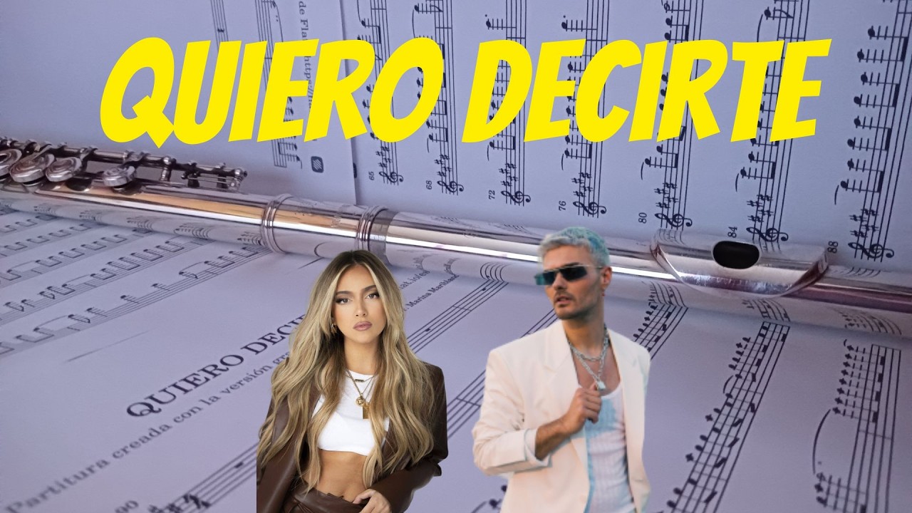 QUIERO DECIRTE Abraham Mateo y Ana Mena cover Flute - YouTube